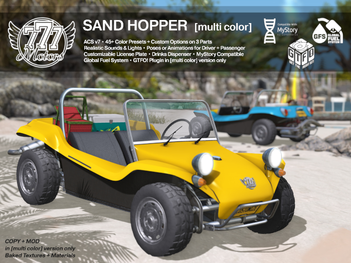 Second Life Marketplace - [777] Sand Hopper [multi color] (Add)